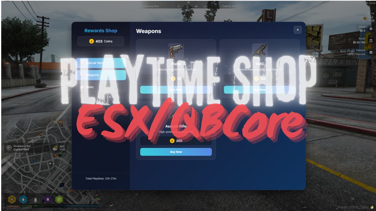 Playtime Shop [PAID] - FiveM Releases - Cfx.re Community