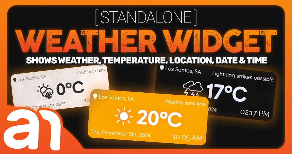 Weather Widget [QB/ESX/STANDALONE] - FiveM Releases - Cfx.re Community