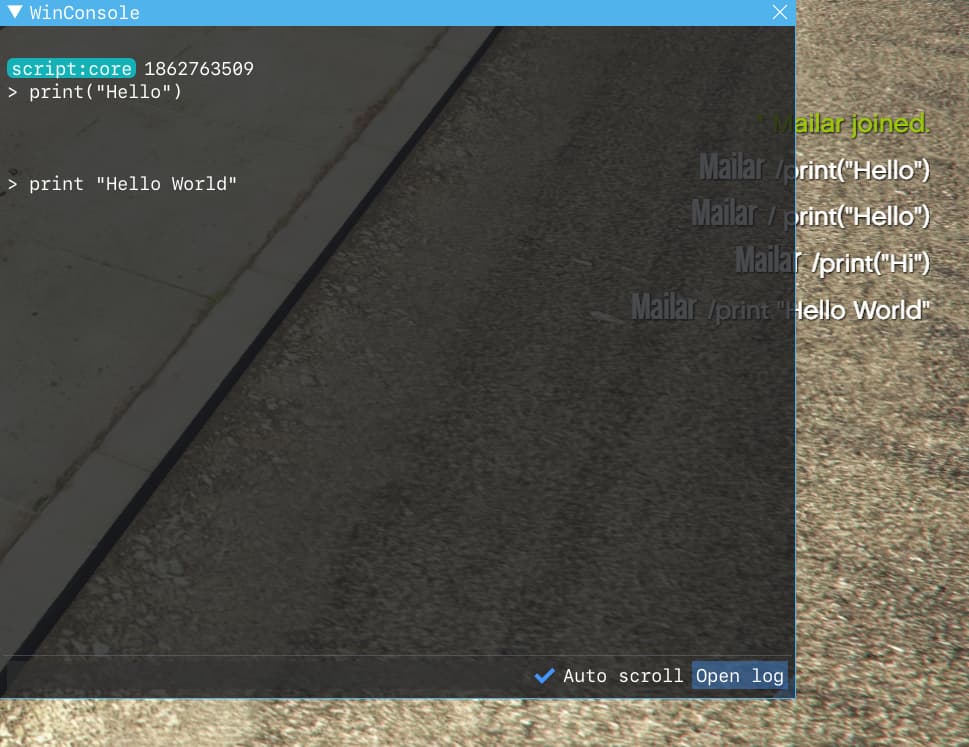 Is it possible to execute client code in the console? - Discussion - Cfx.re Community