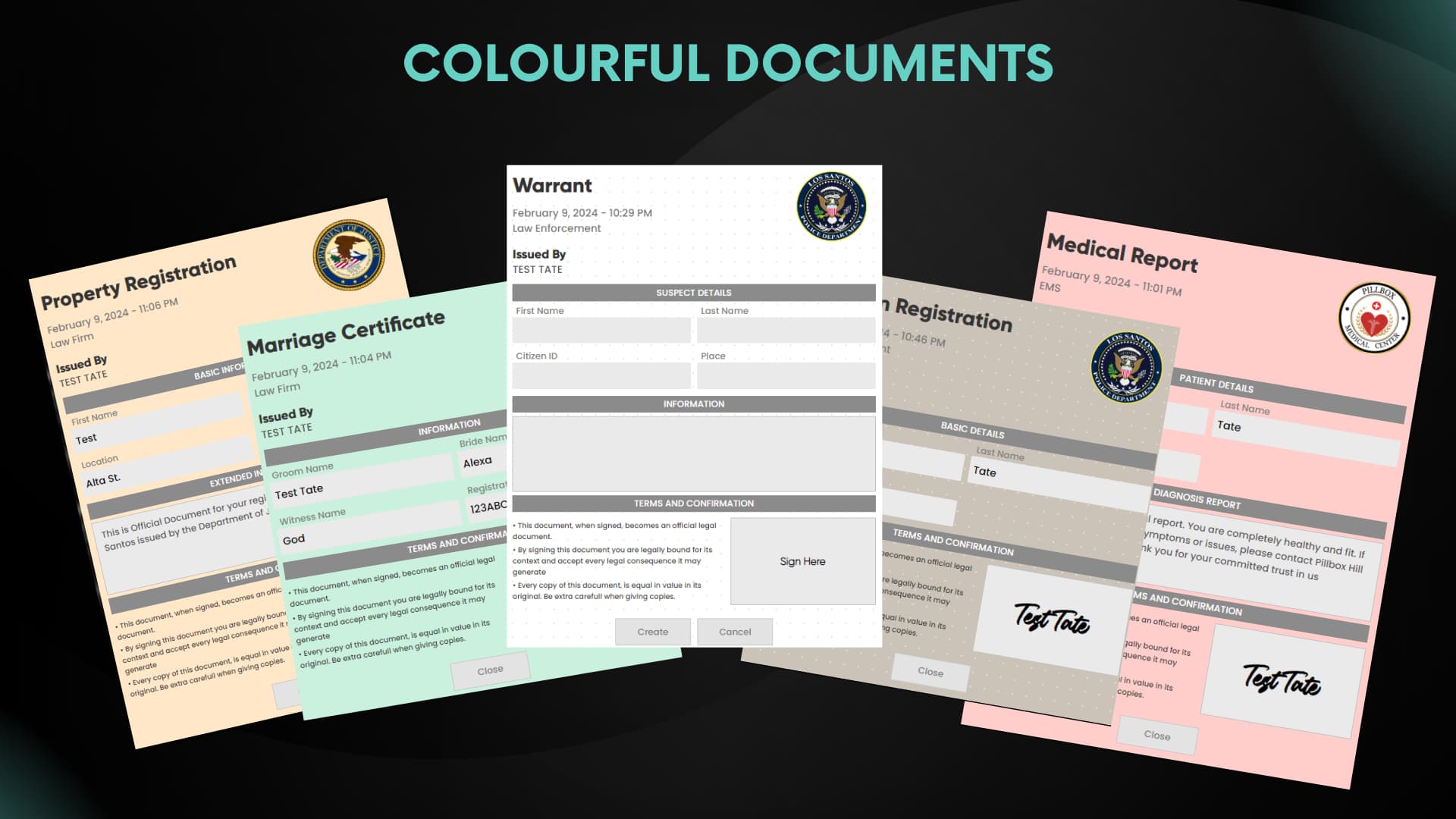 Advanced Document System | QB - ESX - FiveM Releases - Cfx.re Community