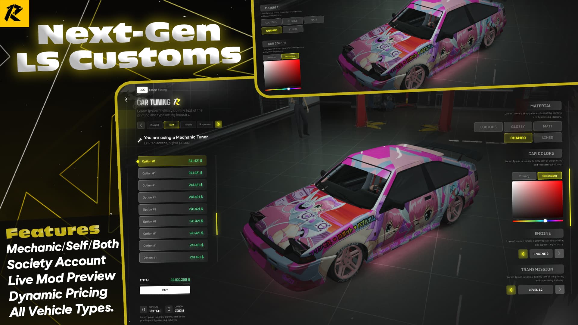 LS CUSTOM – Vehicle Tuning System [ESX, QBCore, Qbox] - FiveM Releases ...