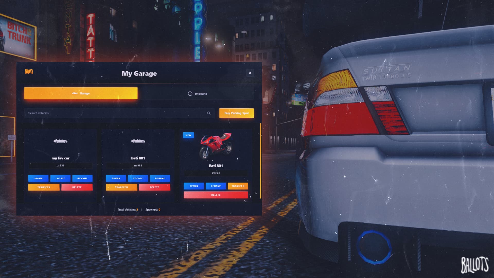 Vehicle Parking System - FiveM Releases - Cfx.re Community