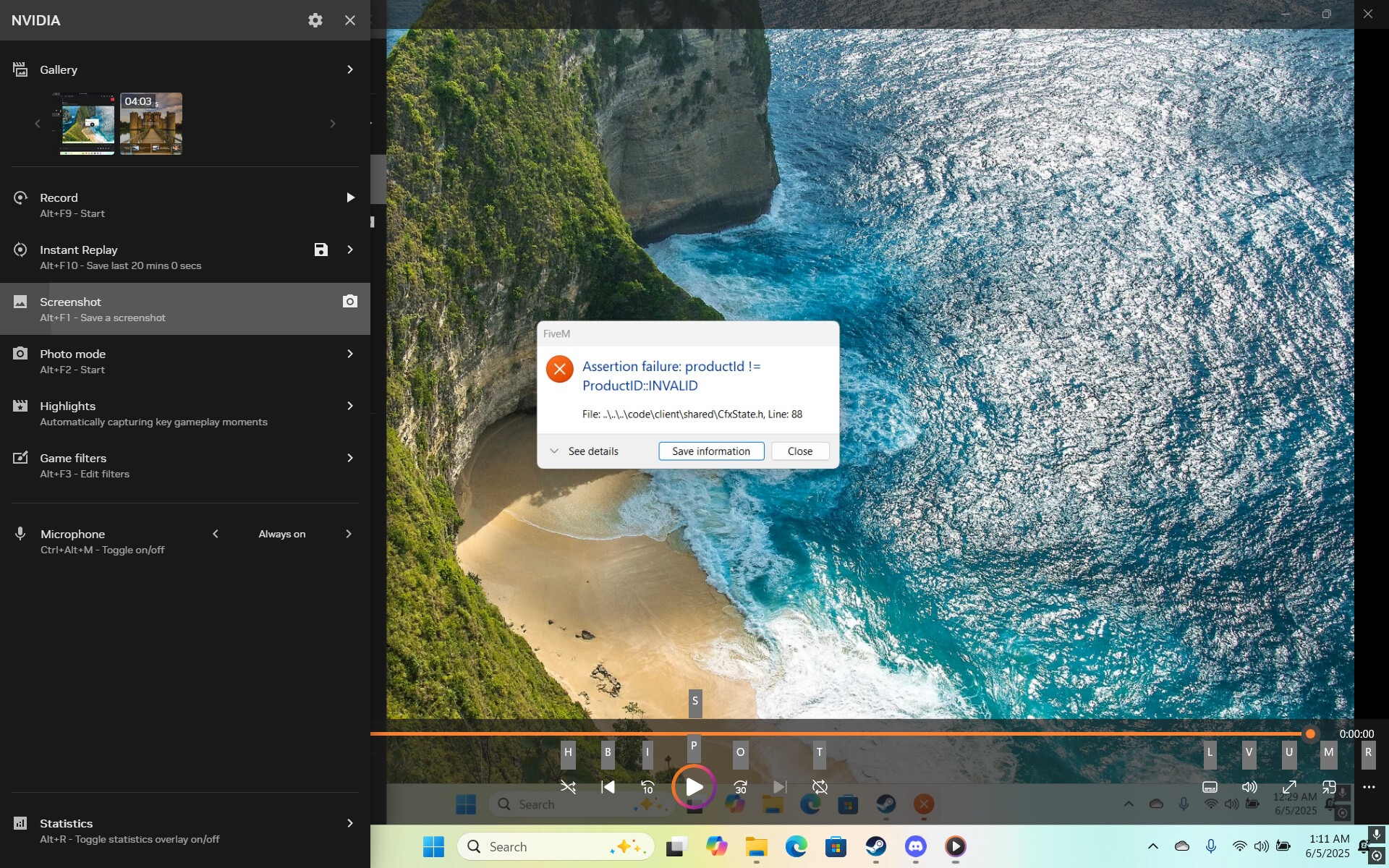 crash - FiveM Client Support - Cfx.re Community