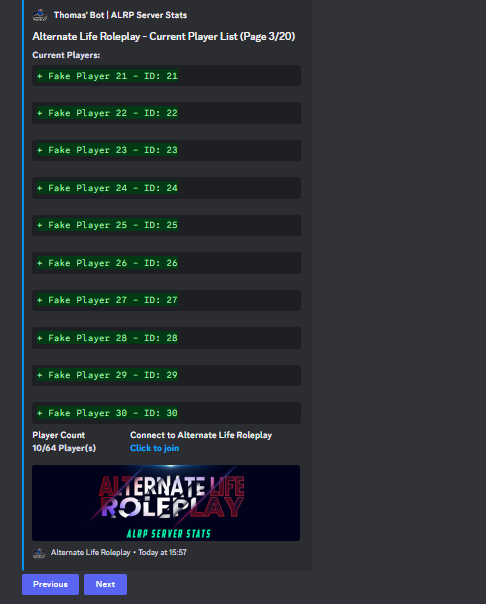 [PAID] Server Player Stats - Discord Bot - FiveM Releases - Cfx.re Community