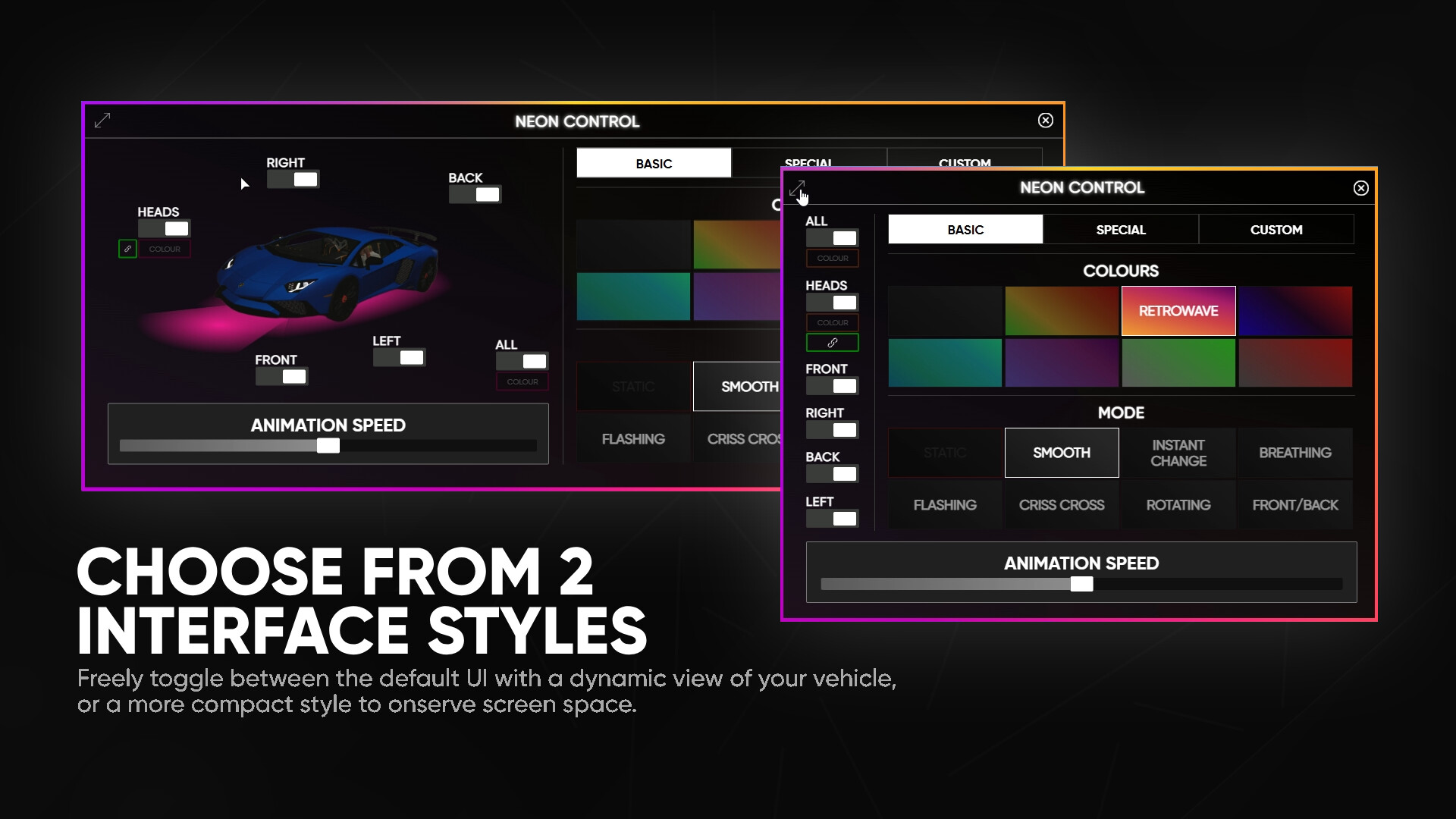 Advanced Vehicle Lighting Menu [QBCore/QBox/ESX] | Midnight Neon ...