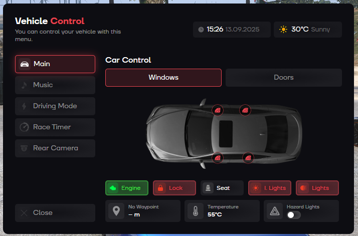 🚘 Vehicle Control - Savoy Studios - FiveM Releases - Cfx.re Community