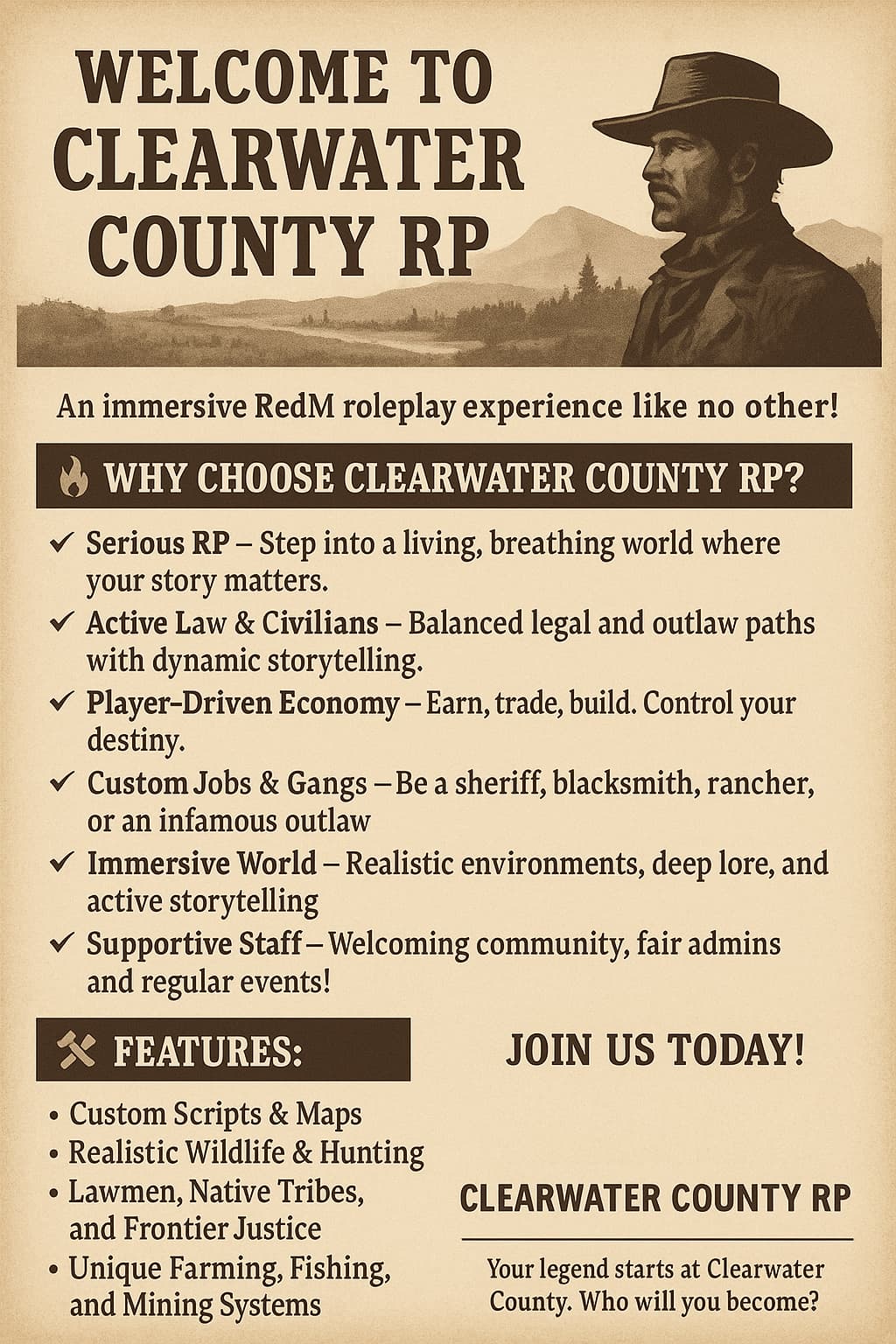 Clearwater County RP - Server Bazaar - Cfx.re Community