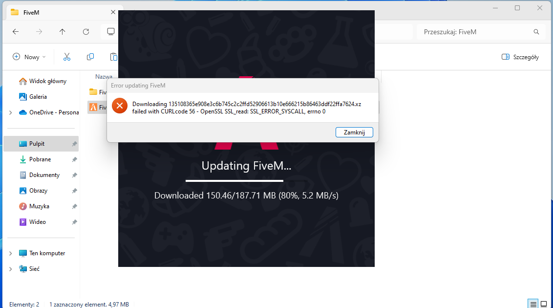 Downloading From 3095 To 2699 Update2 Rpf Hdiff Filed With Curlcode 56 Openssl Ssl Read Error
