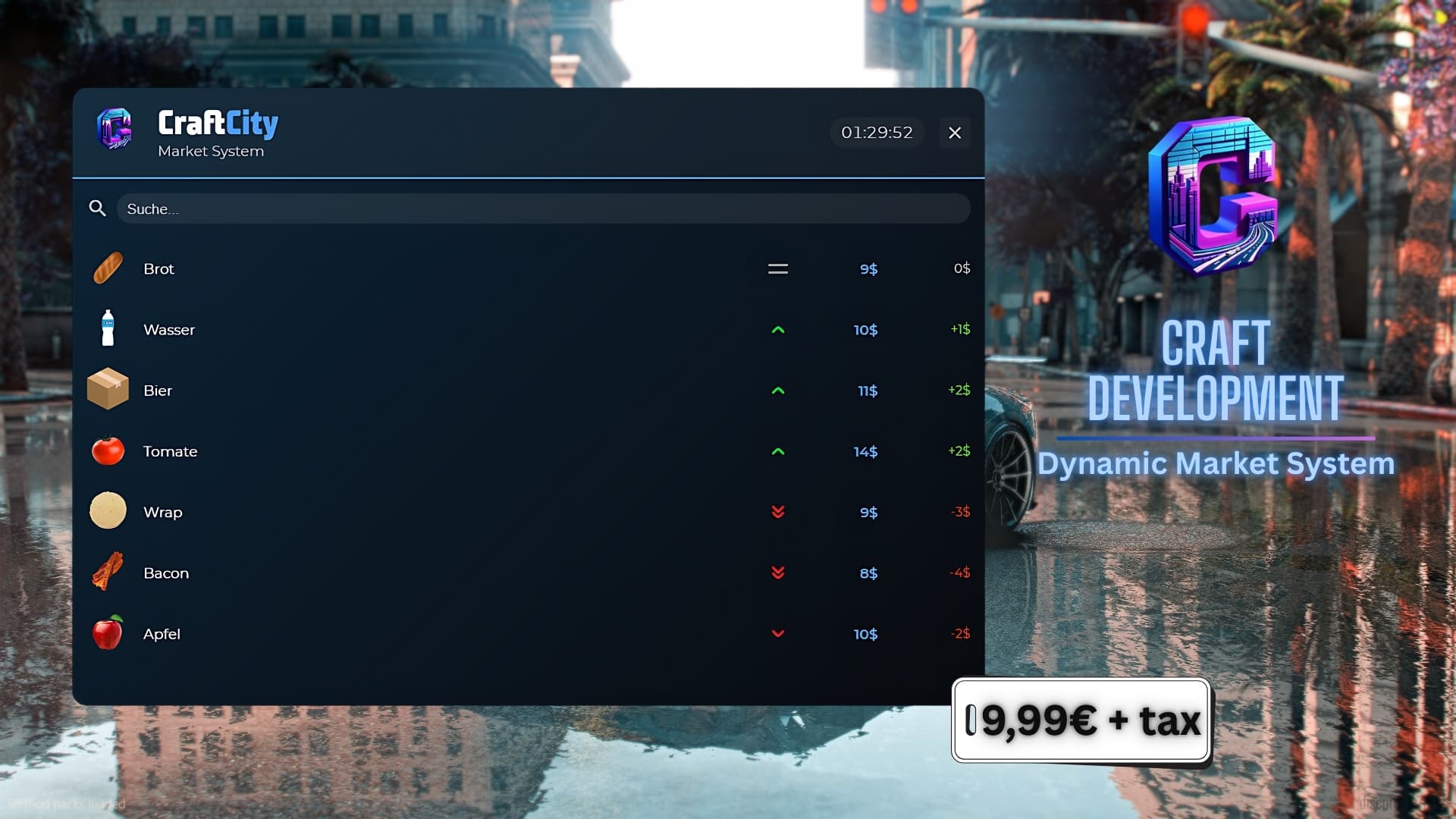 [ESX] CFT Dynamic Market System for 9,99€ + tax - FiveM Releases - Cfx ...