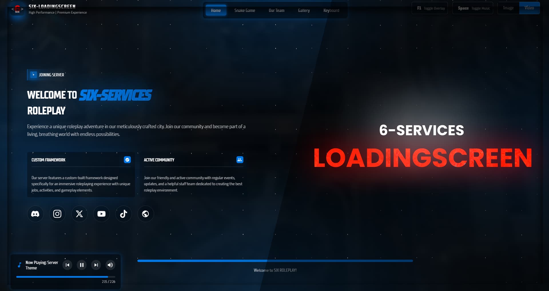 Advanced Loadingscreen | six-loadingscreen - FiveM Releases - Cfx.re Community