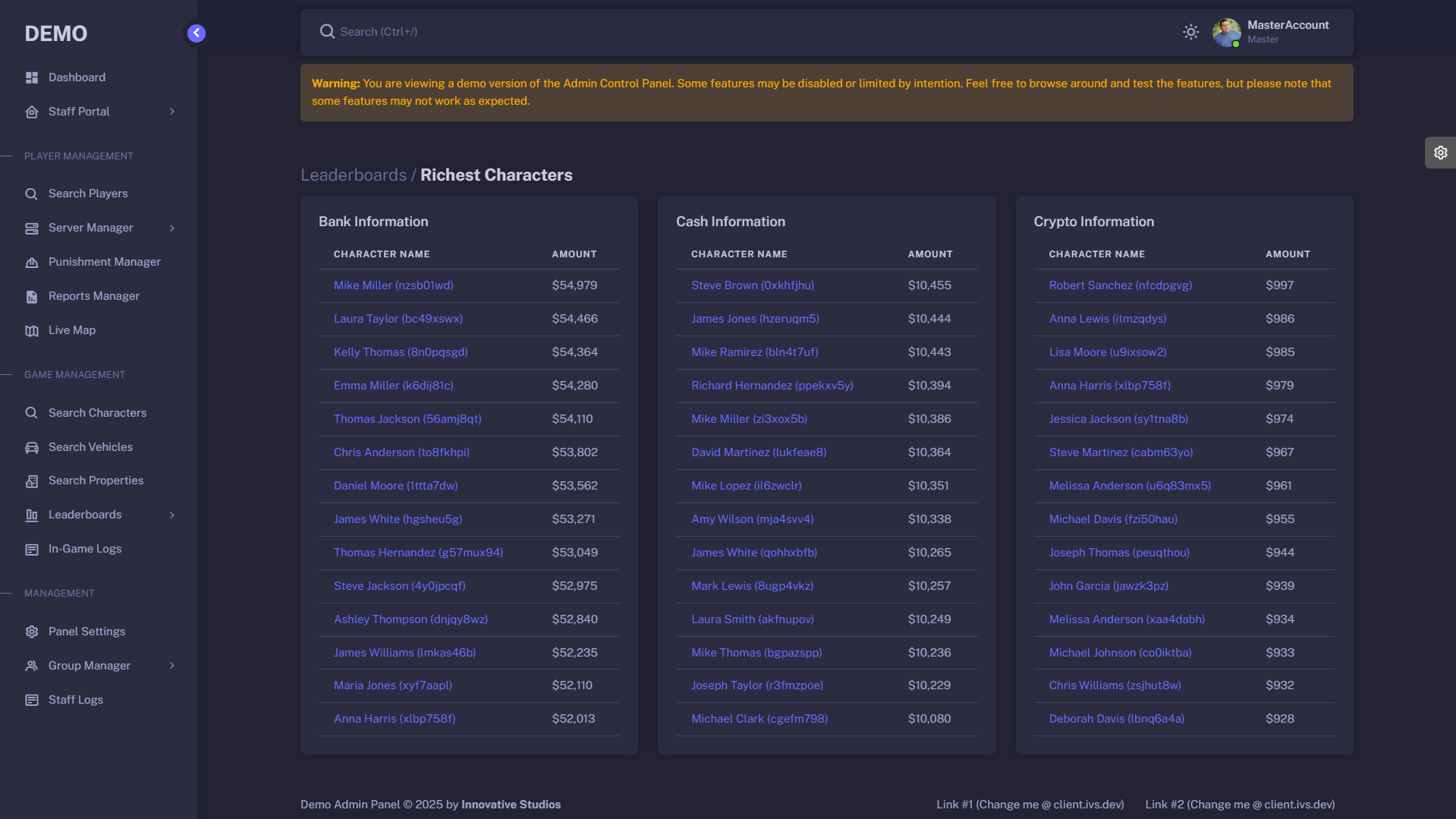[PAID] [QBCore/QBOX/ESX/Standalone] Web Admin Panel - FiveM Releases - Cfx.re Community