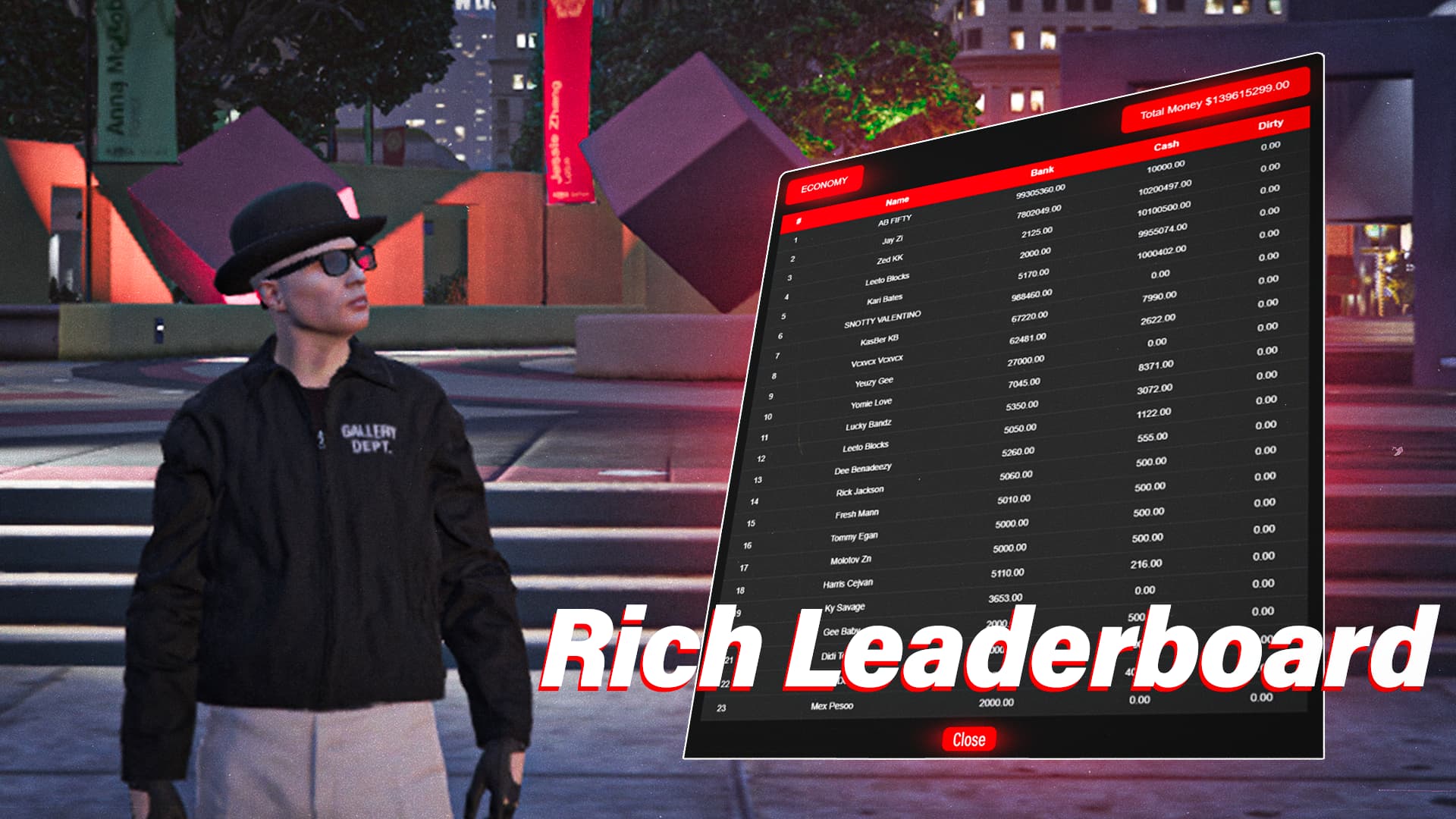 [RELEASE] [QBCore/ESX] Richest Players Leaderboard - FiveM Releases ...