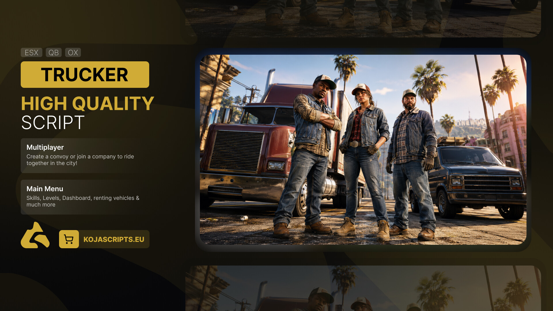 [PAID] Trucker Multiplayer Job - FiveM Releases - Cfx.re Community