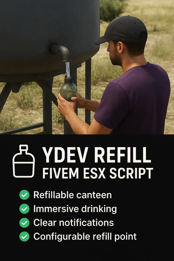 YDEV Refill – FiveM ESX Script - FiveM Releases - Cfx.re Community