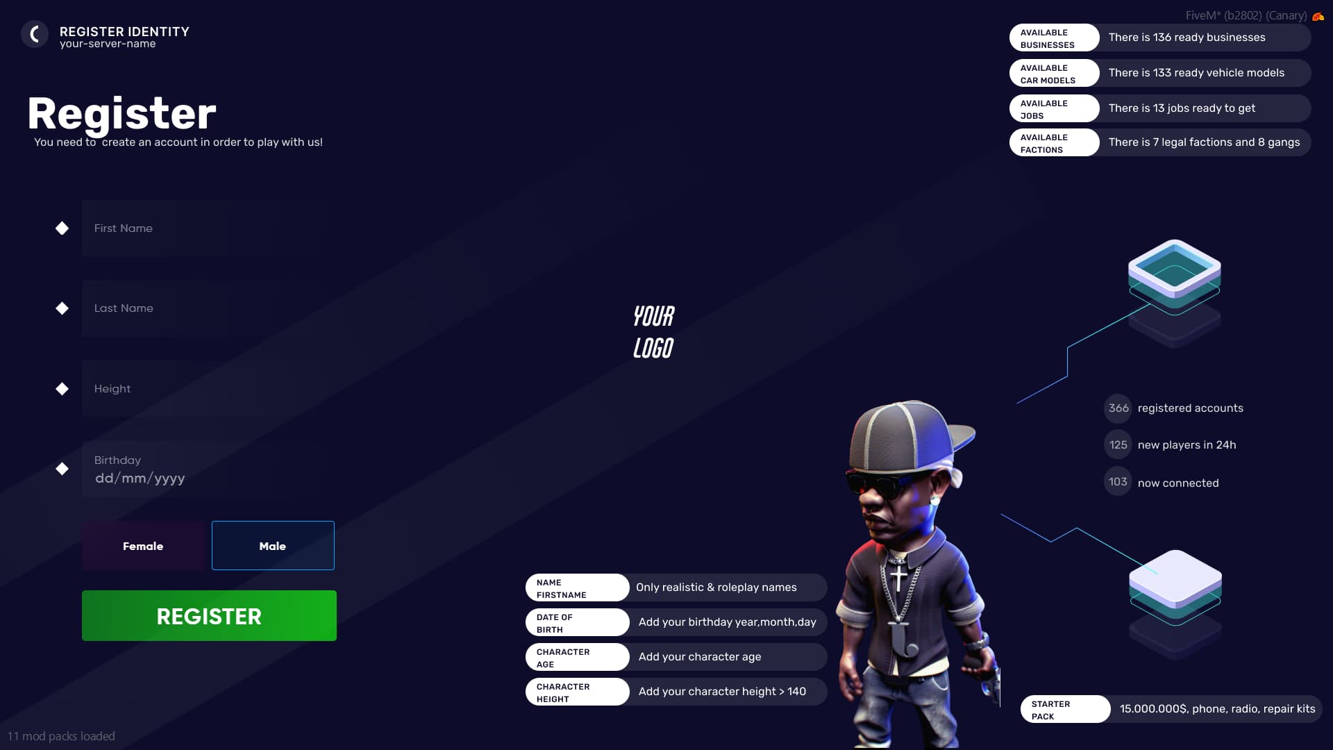 [PAID] Most Advanced Identity System V2 [ESX / QBCore / Standalone ...