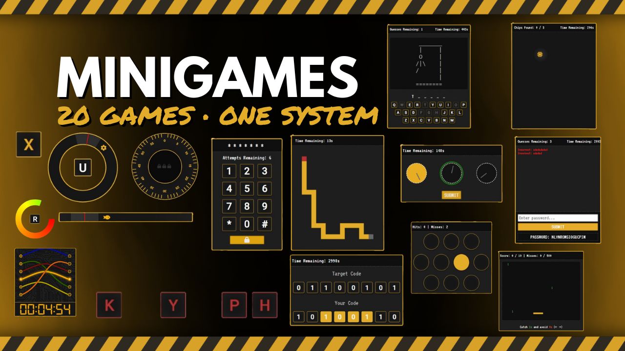 Minigame Collection (20 Games) - FiveM Releases - Cfx.re Community