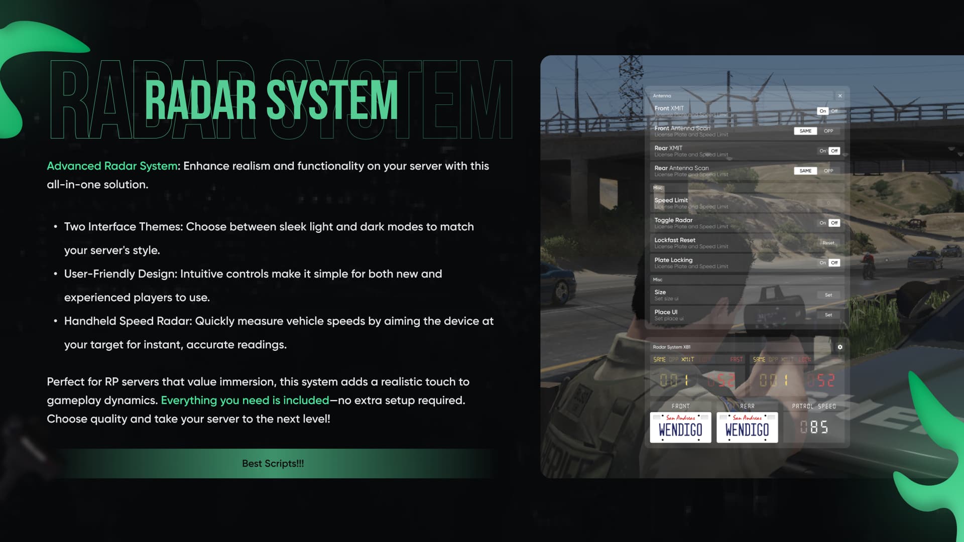 [PAID] Wendigo Advanced Radar System - FiveM Releases - Cfx.re Community