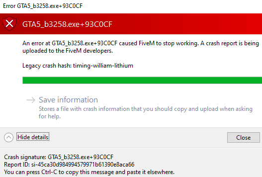 Fivem crash when joining some servers "timing-william-lithium" - FiveM ...