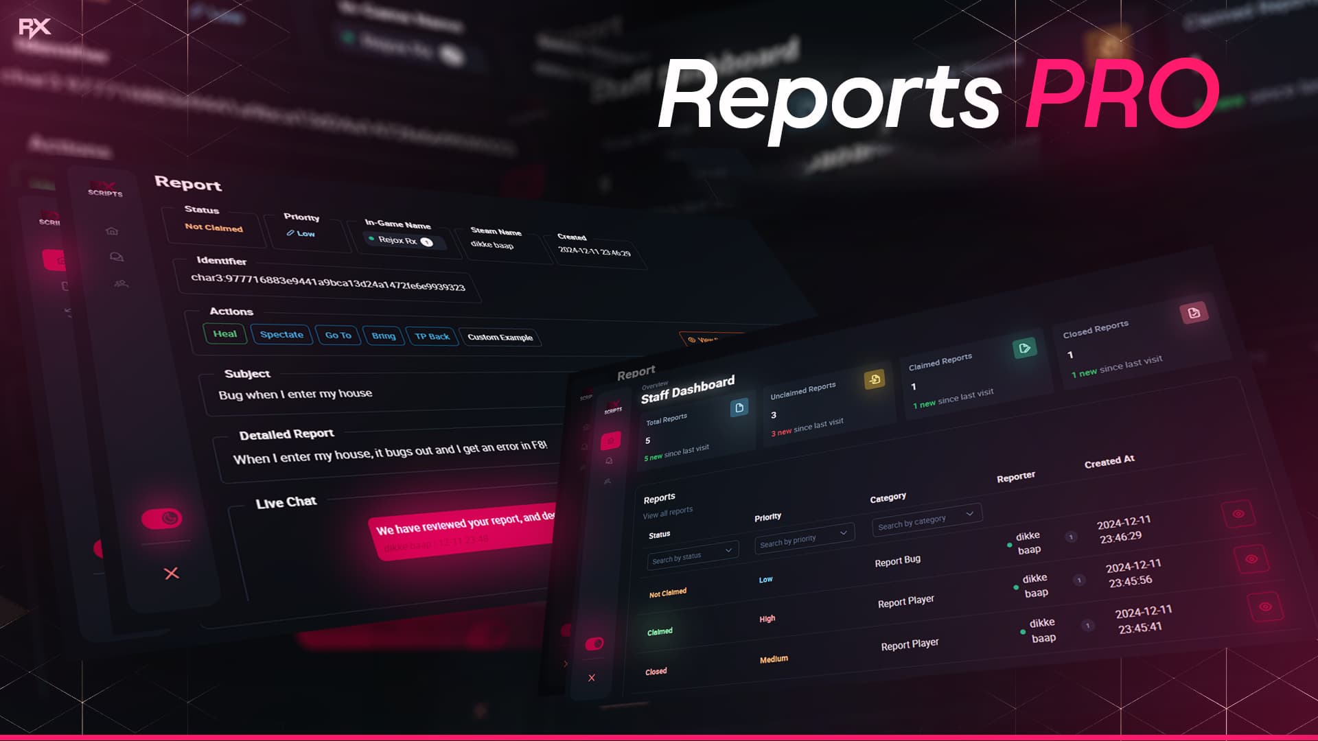 Reports PRO | Biggest Report System Out There! - FiveM Releases - Cfx ...