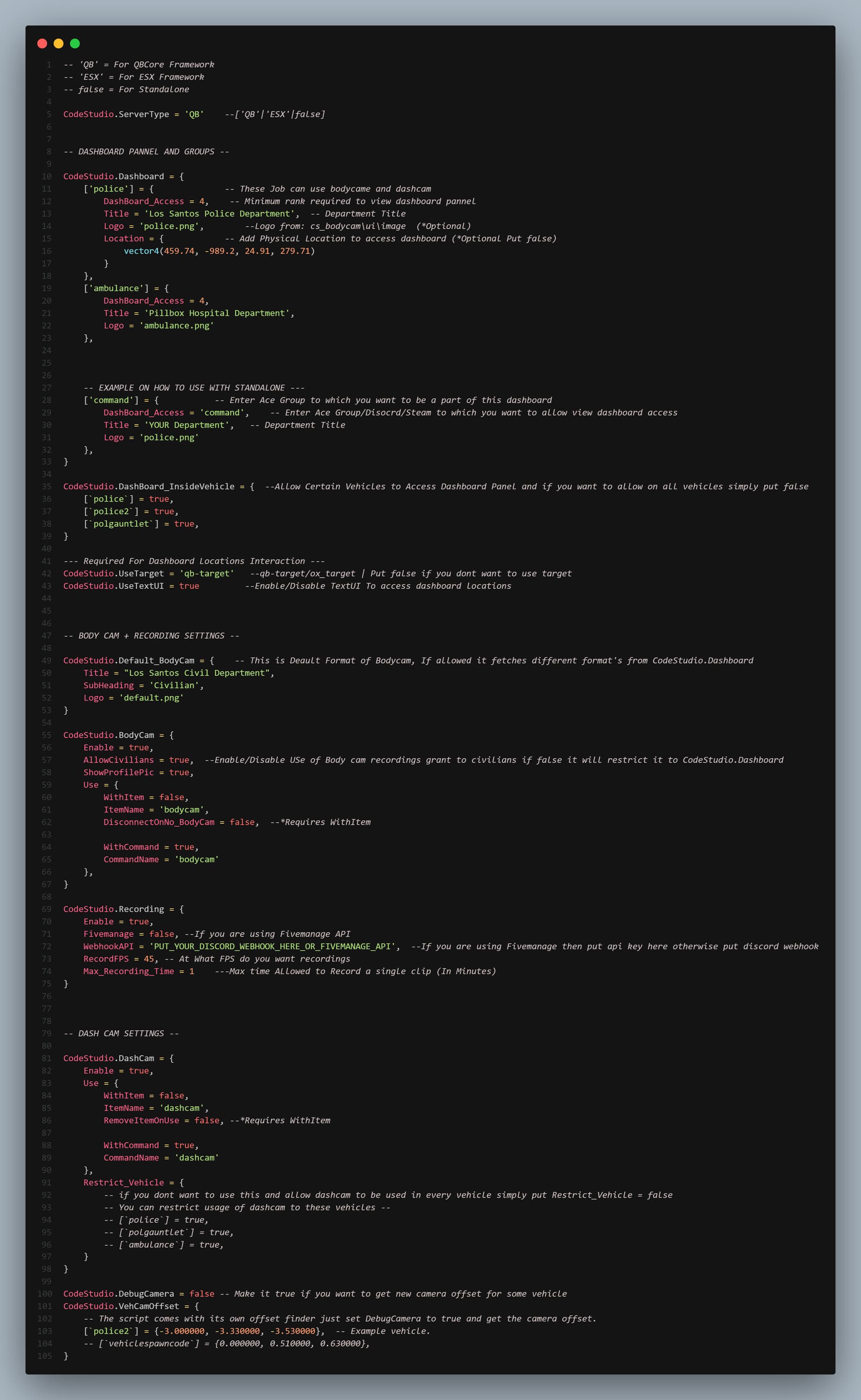 Advanced Bodycam & Dashcam | Live Recording | Standalone - FiveM Releases - Cfx.re Community