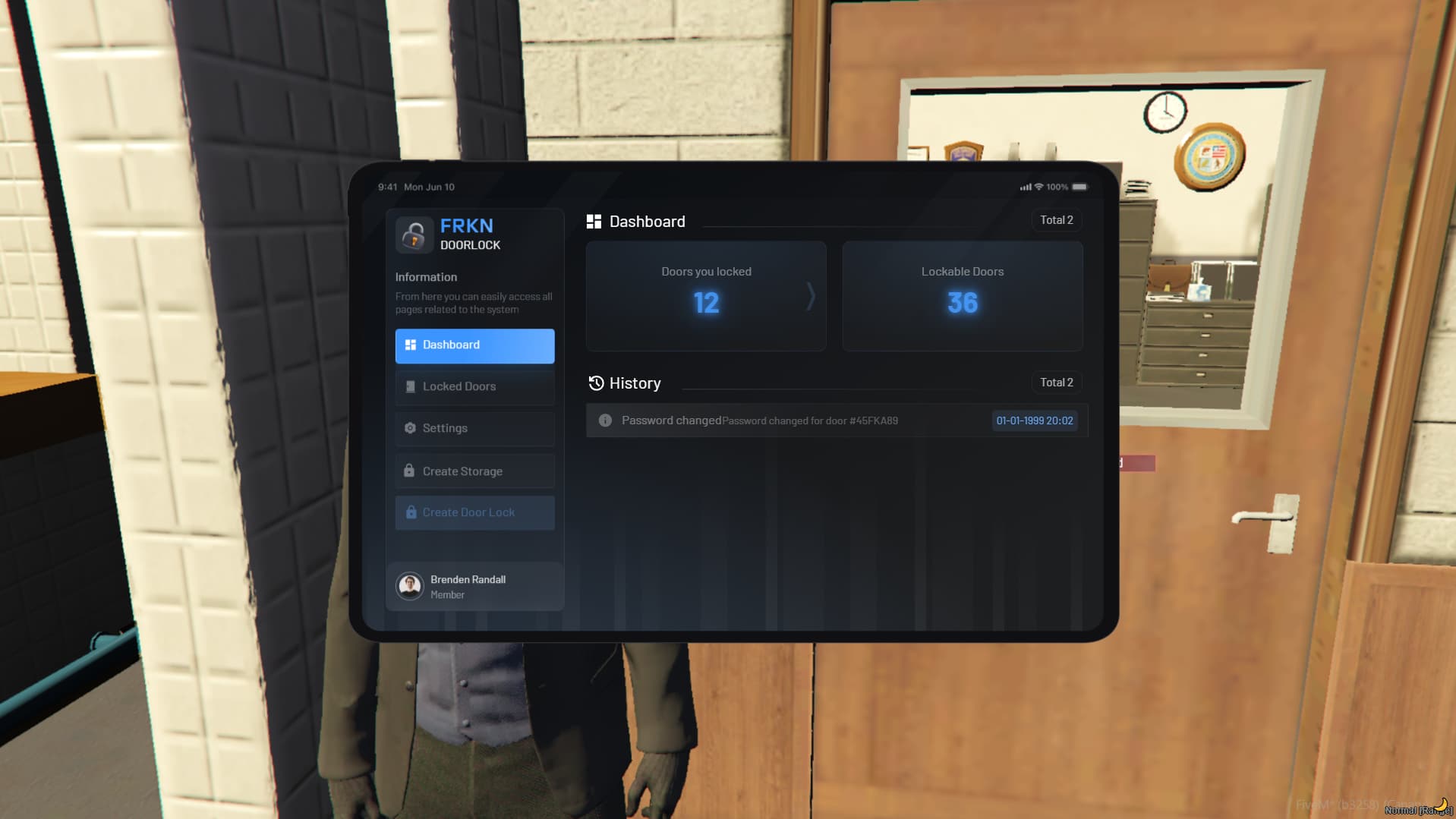 FRKN-DOORLOCK V2 | (Face Scanner , Clothing Scanner , Password , Camera ...