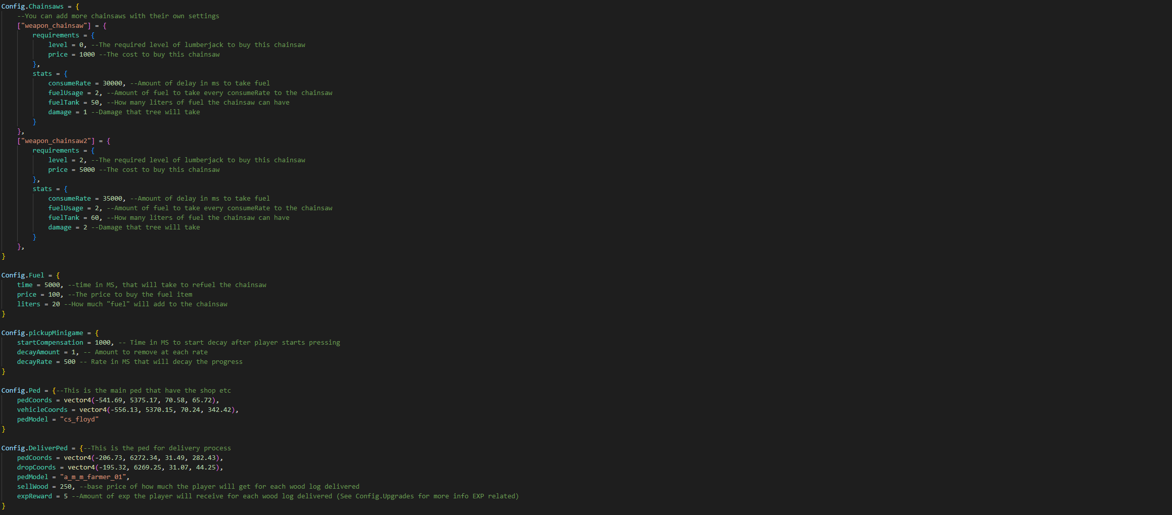 Lumberjack "Real Chainsaw, Level progression, Upgrades" | LAMBRA - FiveM Releases - Cfx.re Community