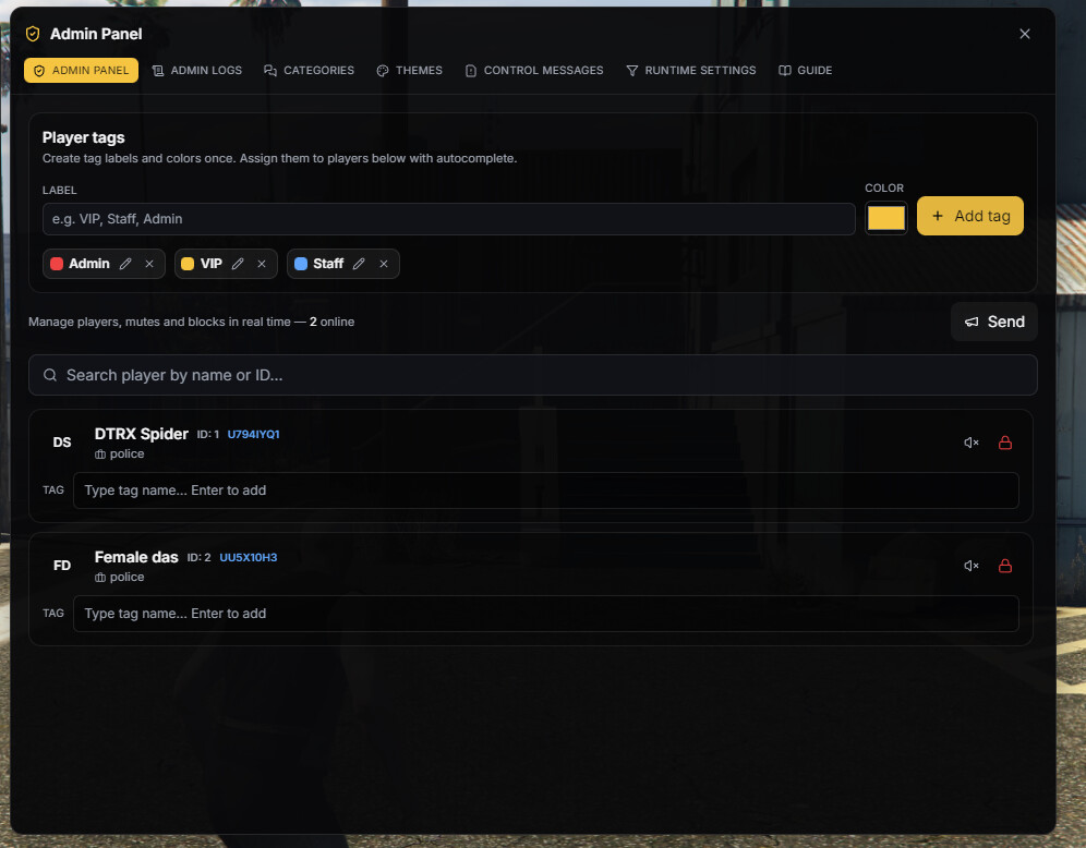 DTRX Advanced Chat - FiveM Releases - Cfx.re Community