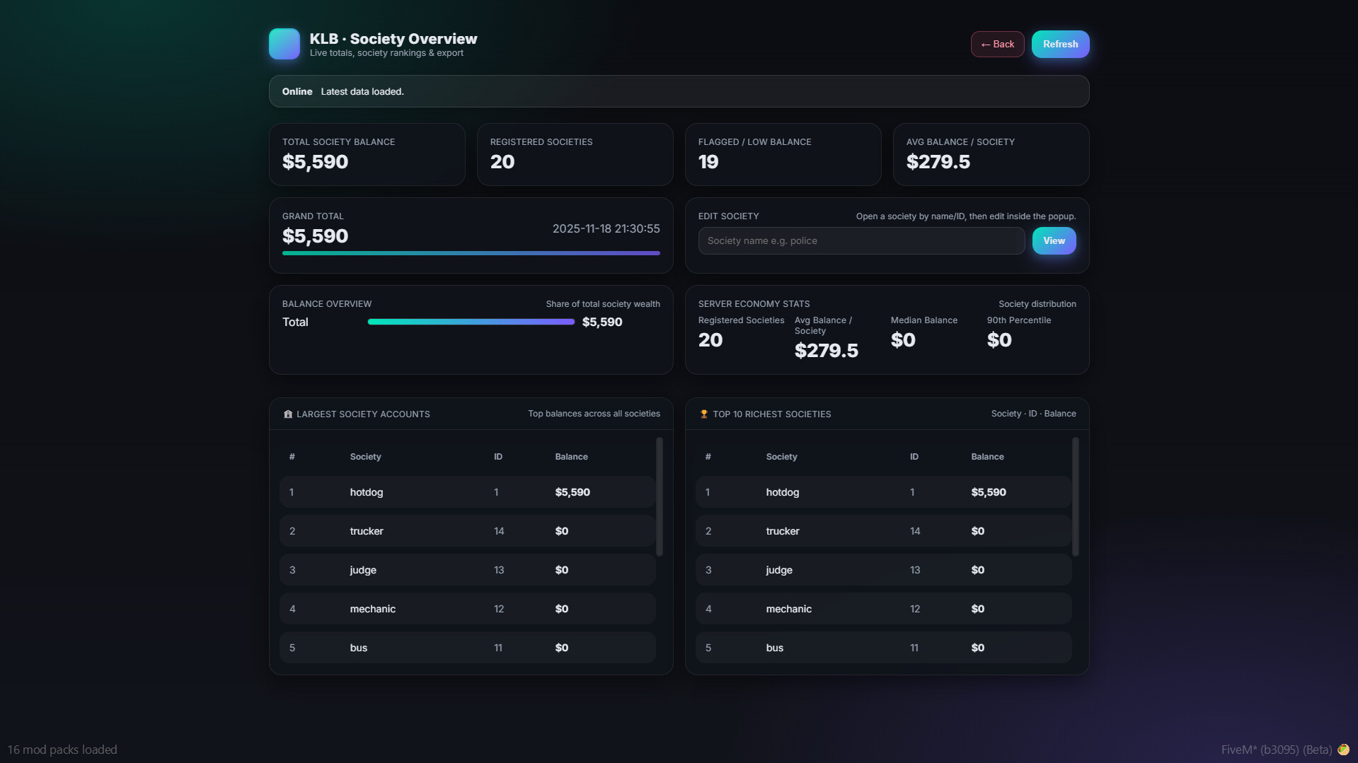 KLB · ControlCore — The Ultimate Server Control Hub - FiveM Releases - Cfx.re Community