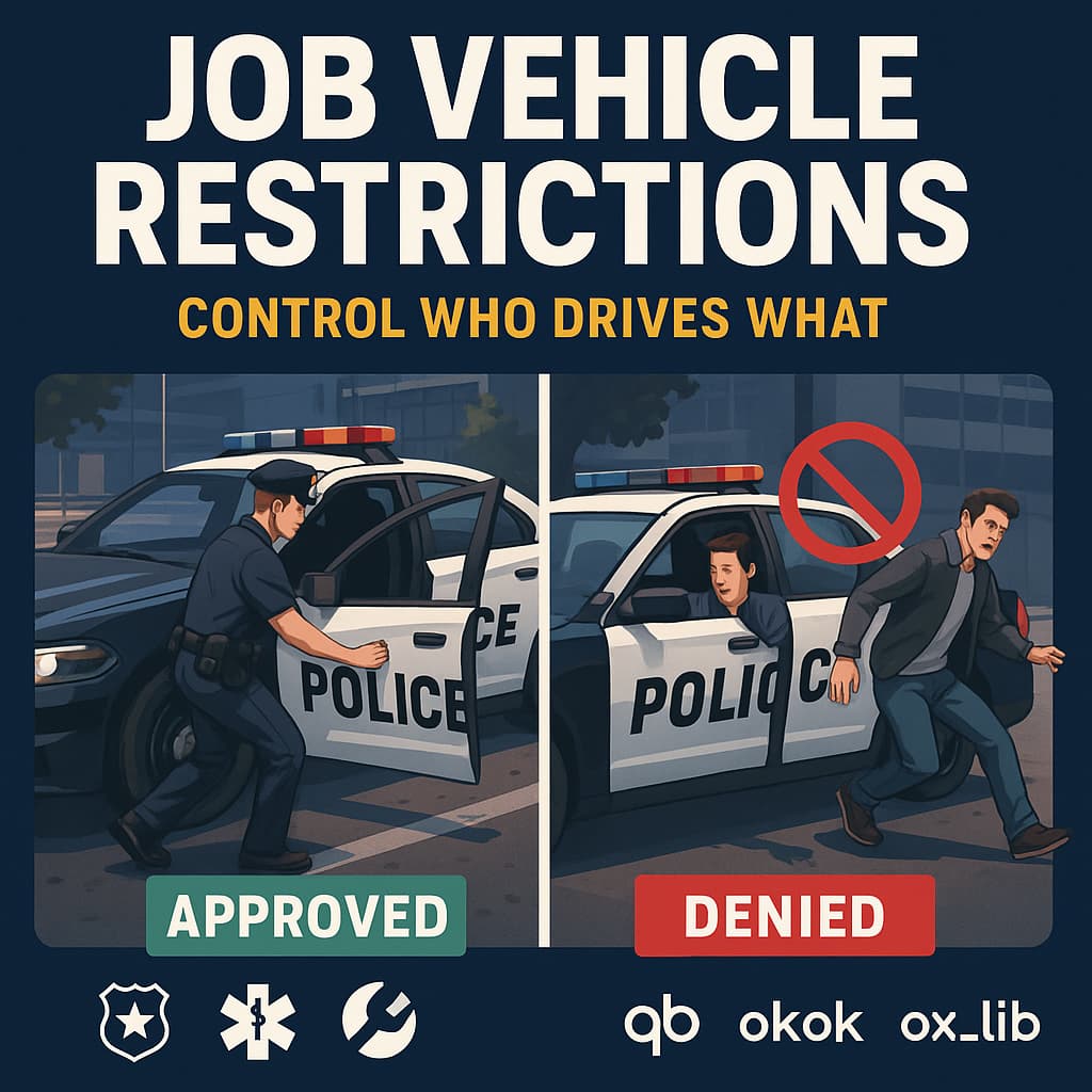 JobVehicleRestrictions[QB](Free) - FiveM Releases - Cfx.re Community