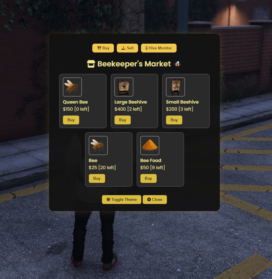 🐝 [ESX] 420Dev Beekeeper Job — Fully Localized with Custom Props (ox ...