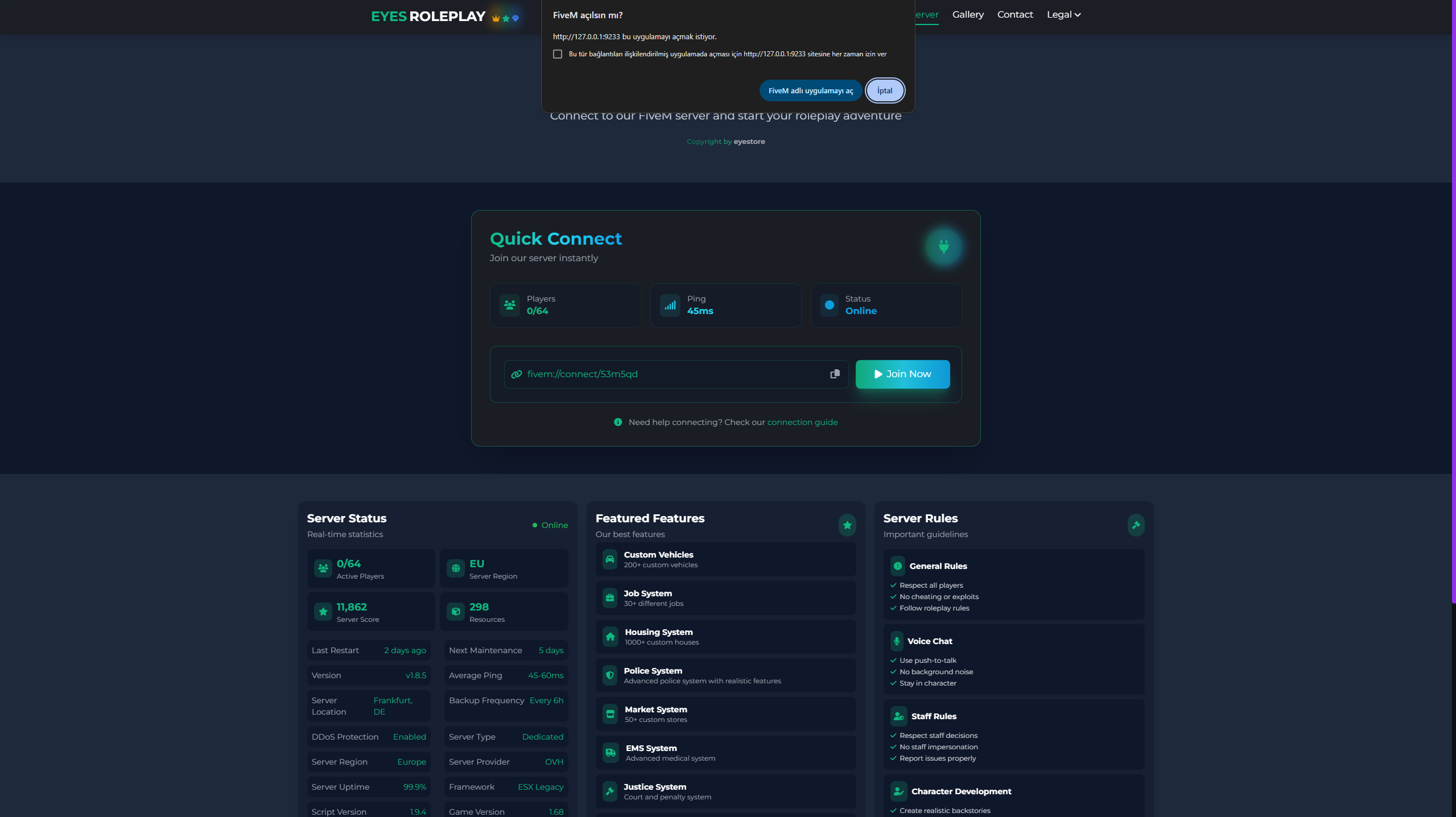 [RELEASE] Professional FiveM Server Website Template - FiveM Releases - Cfx.re Community