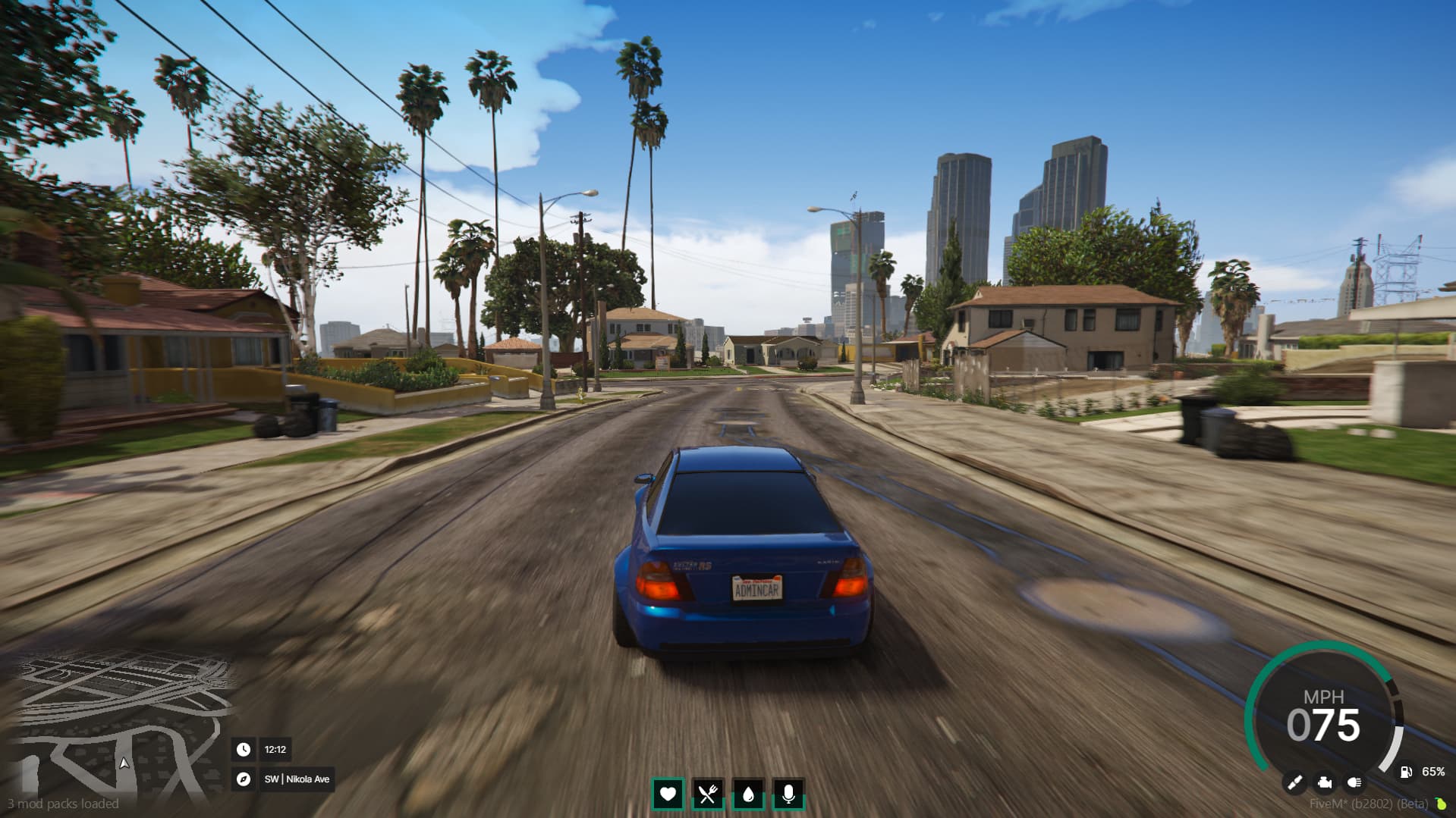 [PAID] [ESX/QB] Advanced Hud (Status, CarHud, Progress, Notifications ...