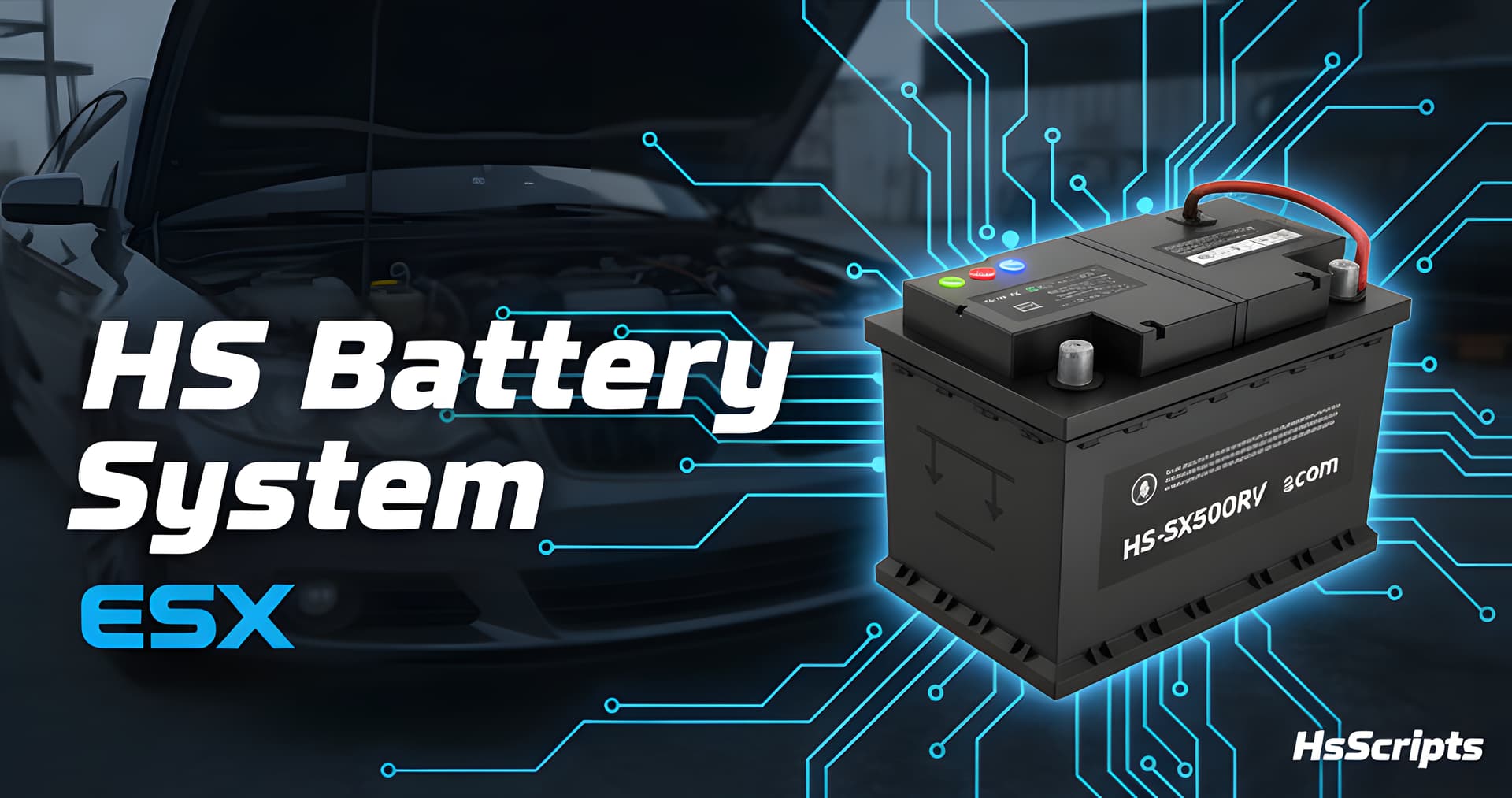 [ESX] Battery System for vehicles - FiveM Releases - Cfx.re Community