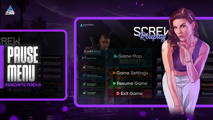 [PAID] Esw Pause Menu [QB/ESX] - FiveM Releases - Cfx.re Community