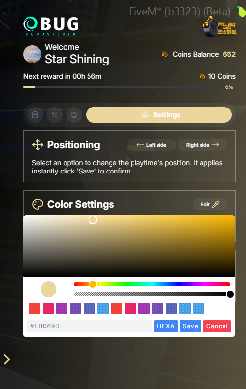 Playtime Rewards Shop System [ESX/QBCore/QBox] - FiveM Releases - Cfx ...