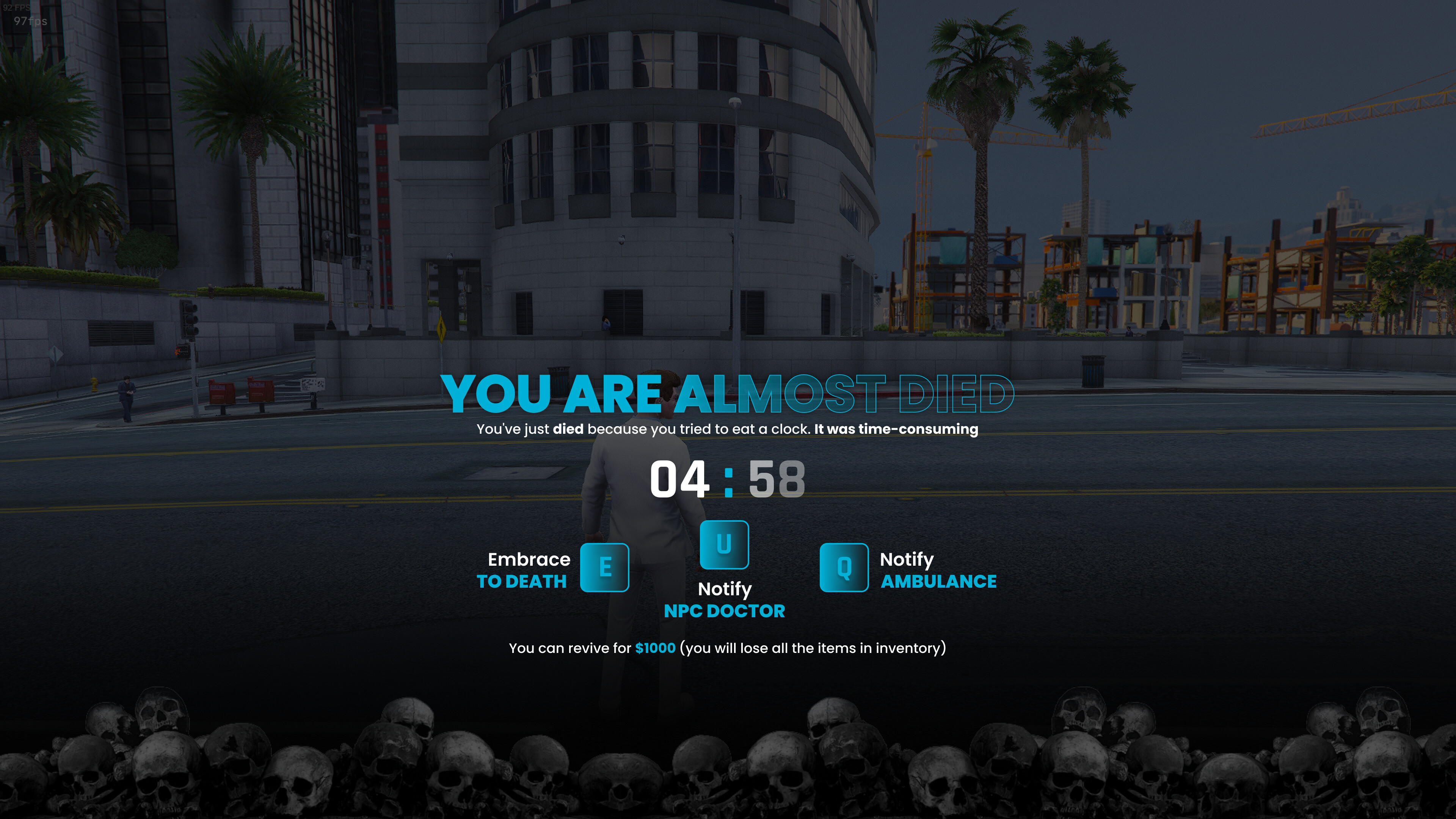 [PAID] [ESX/QB] Advanced Modern Design Death Screen with configurable buttons - FiveM Releases ...