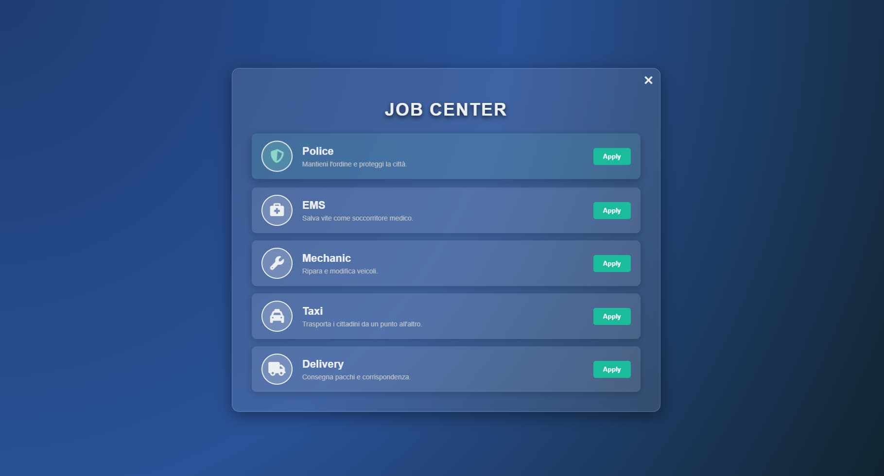 [Paid] [ESX] AX_JobCenter - FiveM Releases - Cfx.re Community
