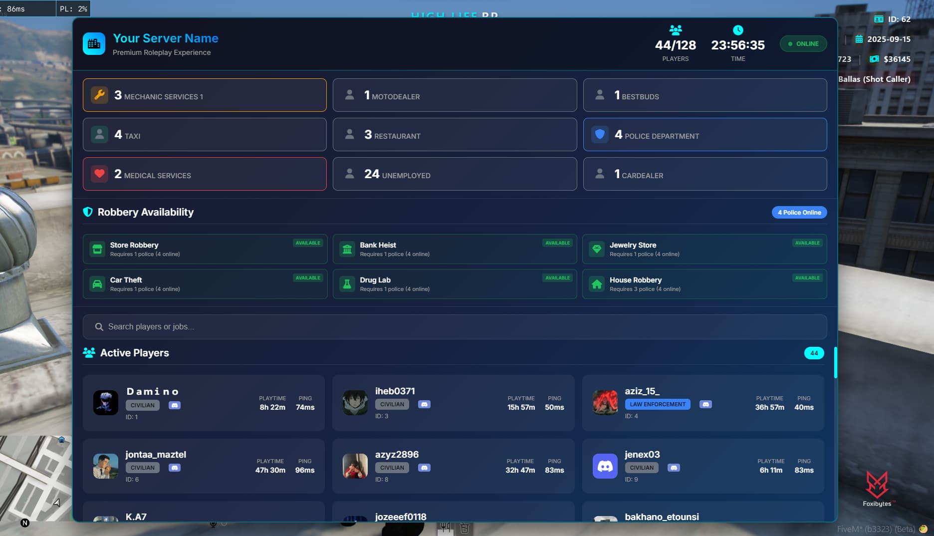 [FREE] Advanced Scoreboard System for QBCore - FiveM Releases - Cfx.re ...