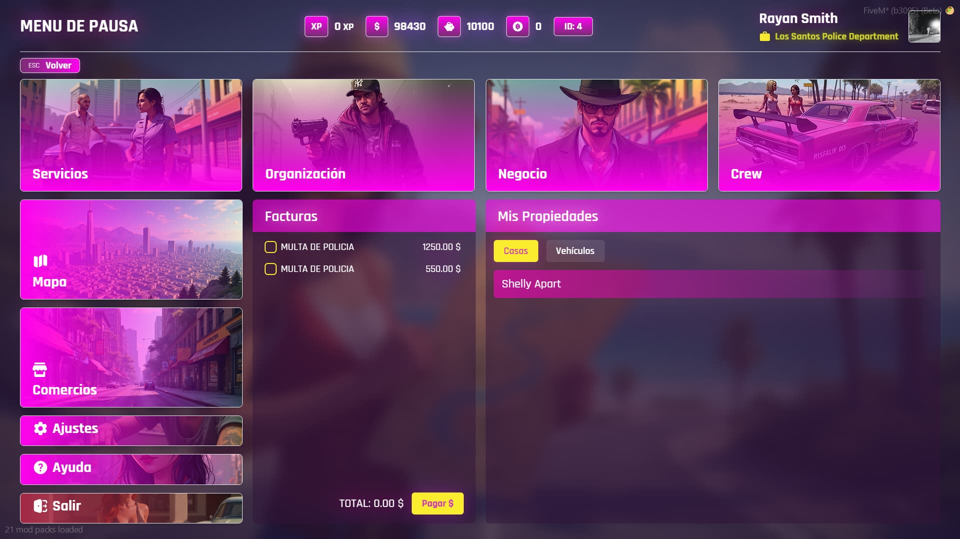 CodeIQ Pause Menu - QBCore/ESX - FiveM Releases - Cfx.re Community