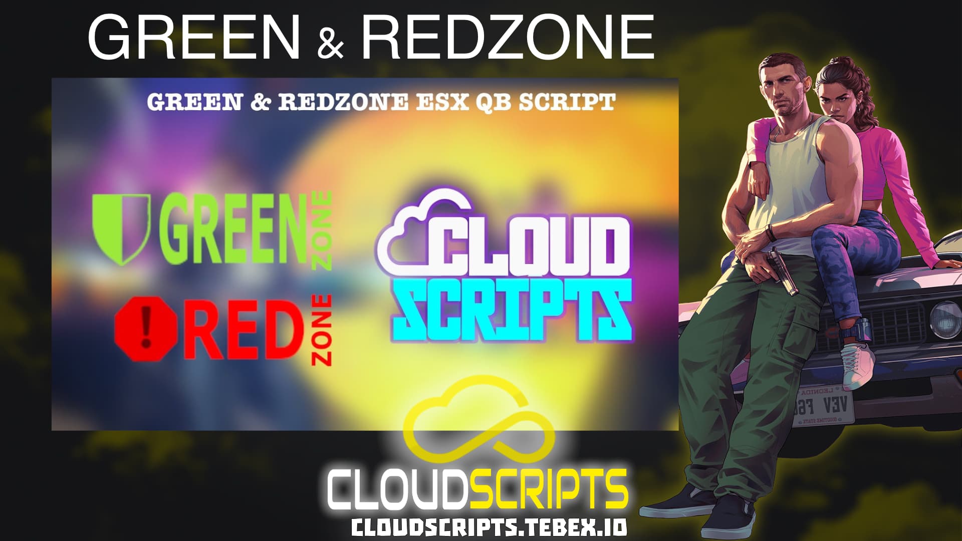 [PAID | STANDALONE ] Green and Redzone - CloudScripts - Grand Rp Style ...