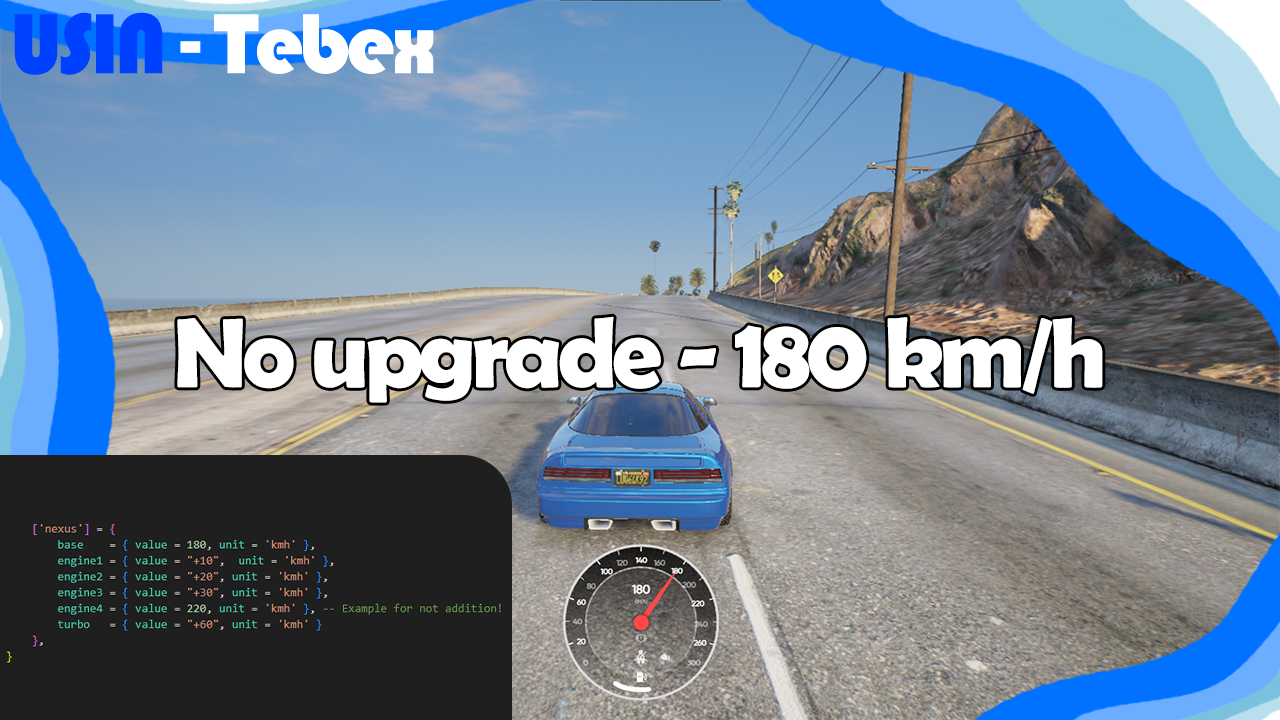USIN | Advanced Speed Limiter [FREE | ESX & QB & QBX] - FiveM Releases ...
