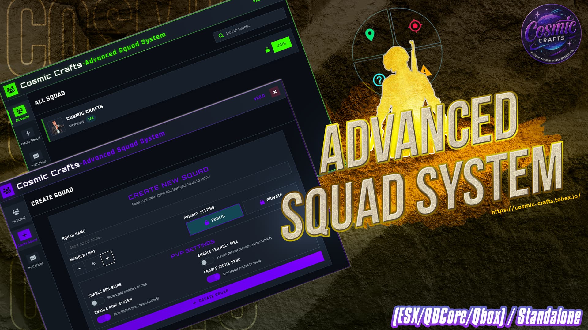 [Paid] Advanced Squad System (ESX/QBCore/Qbox) / Standalone - FiveM ...