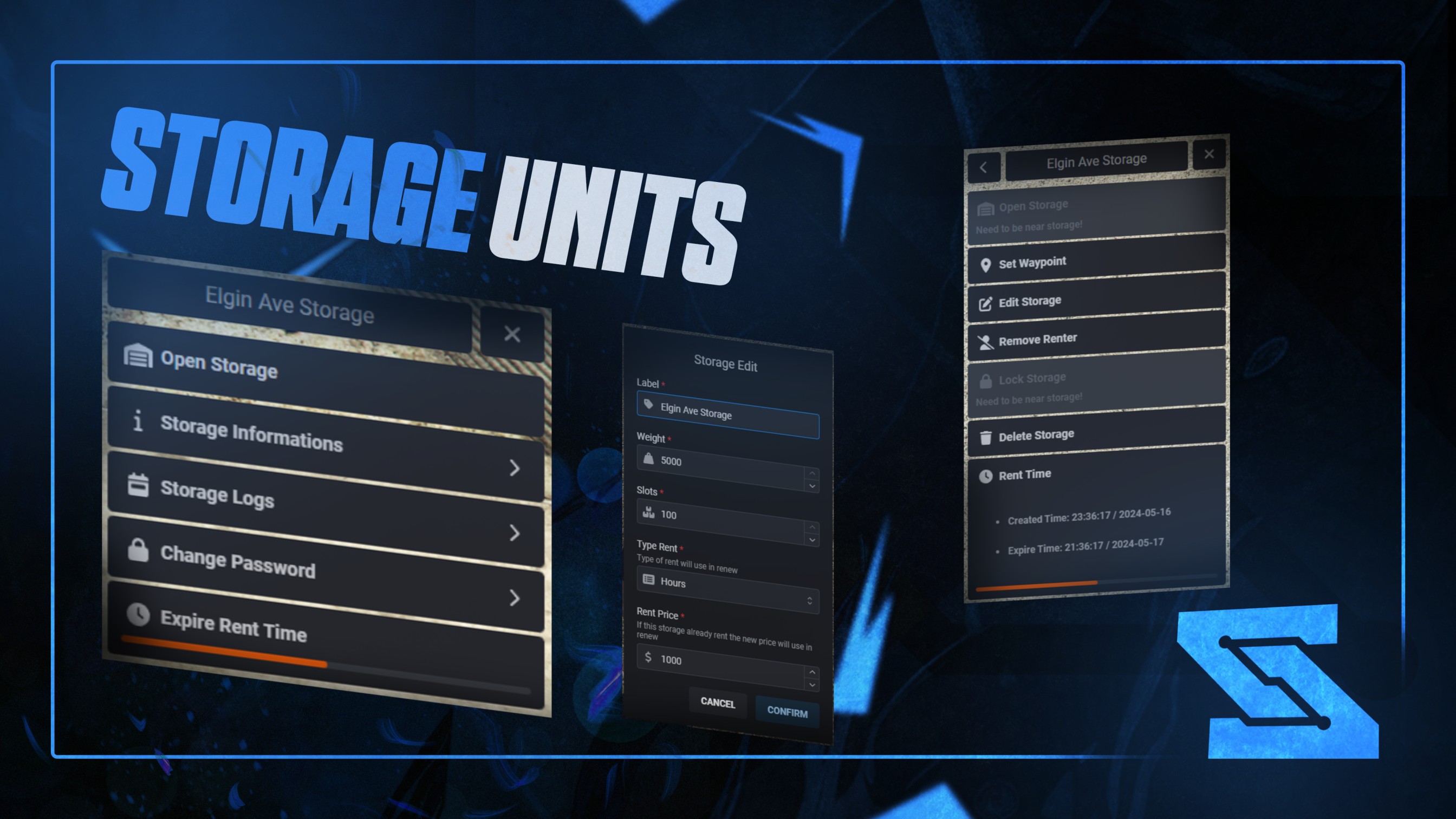 [PAID] Advanced Storage Units - QBCore/ESX - FiveM Releases - Cfx.re ...
