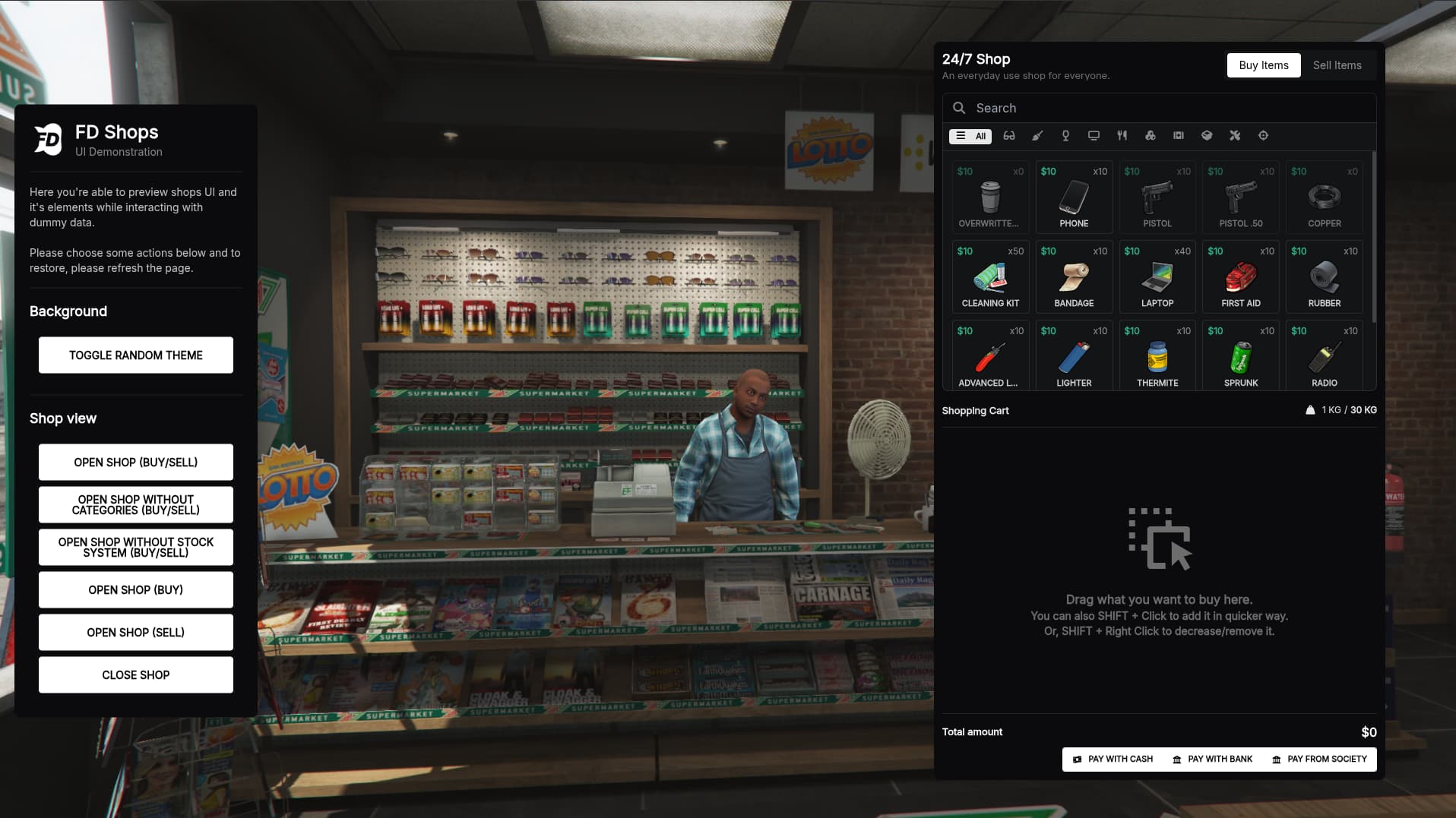 Improved Shops System - Buying and Selling in one place! - FiveM ...