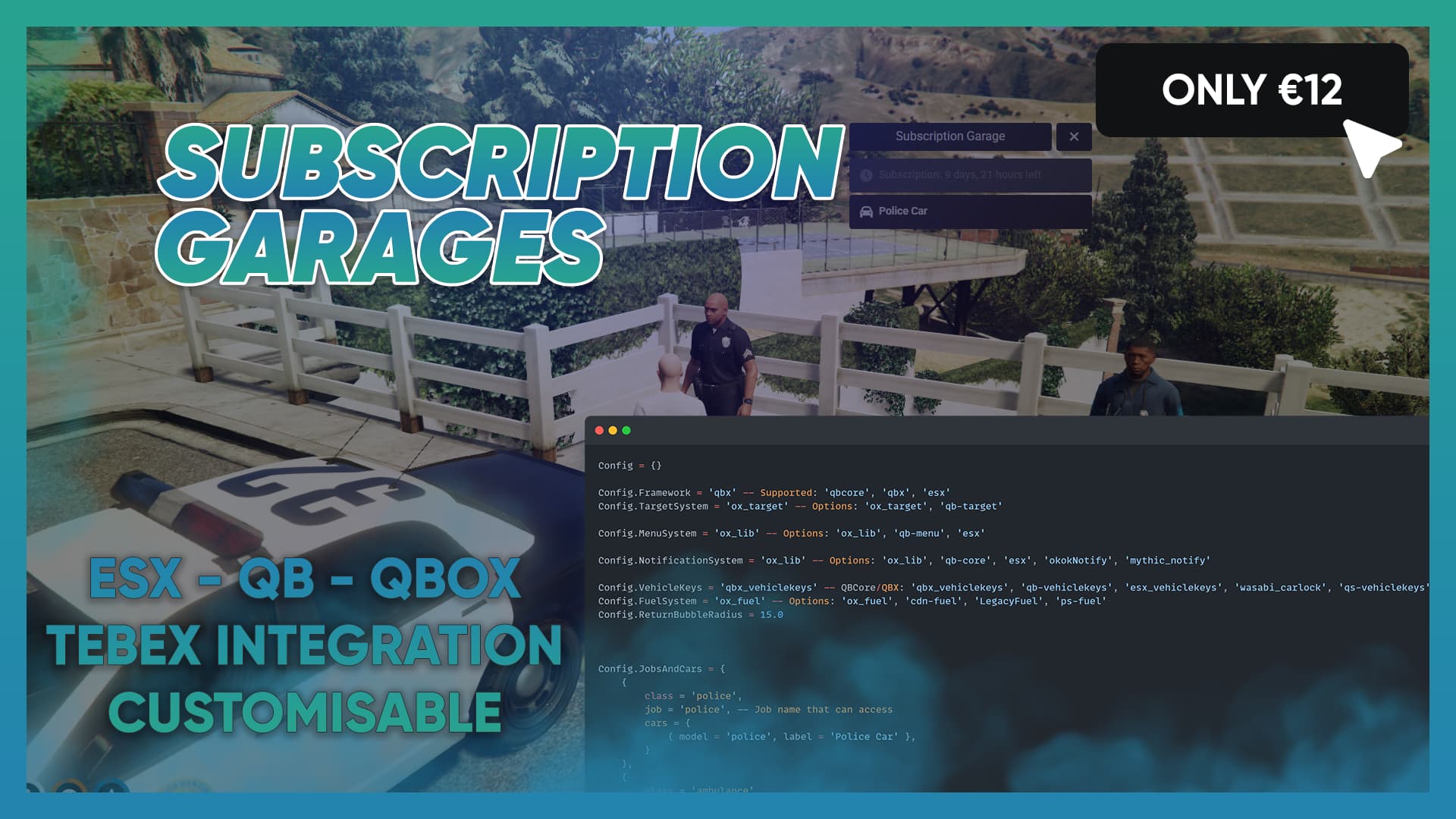 [PAID] [ESX/QBCORE/QBOX] Garage Monetisation Script - FiveM Releases - Cfx.re Community