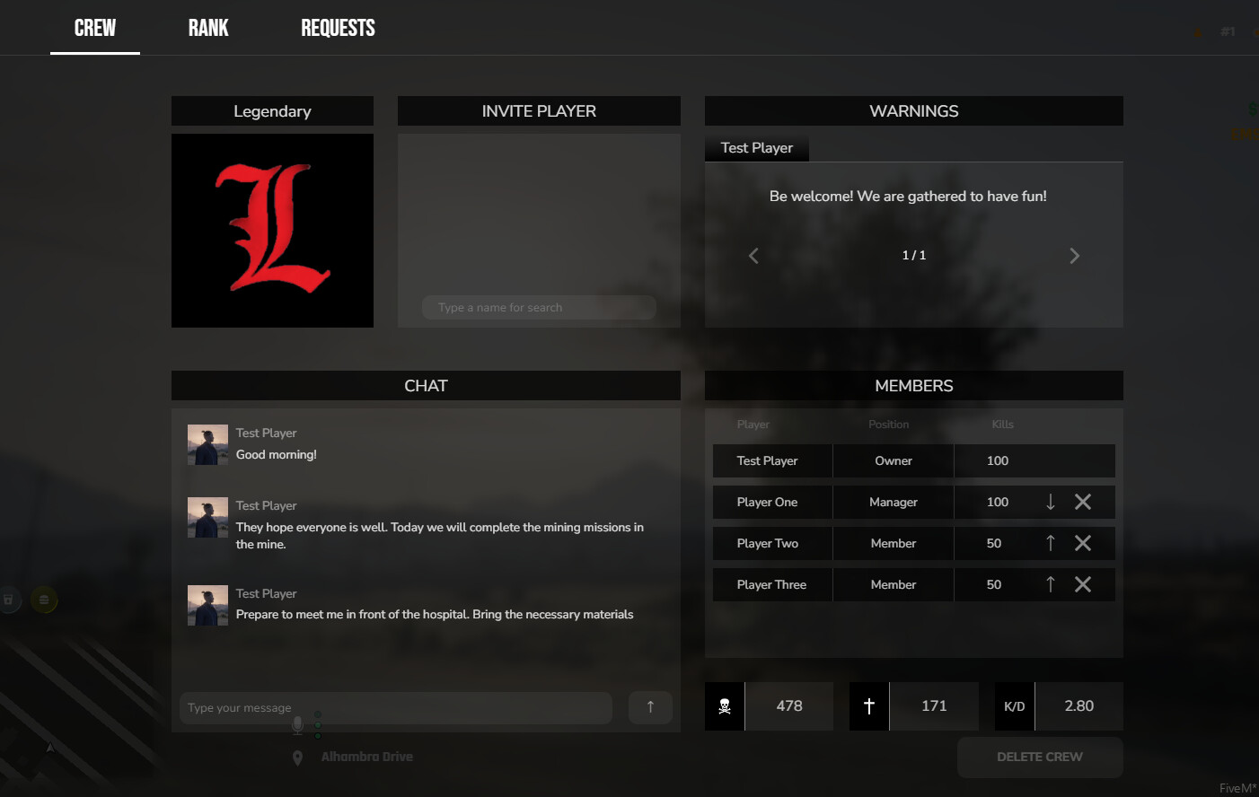 Crew System [PAID] - FiveM Releases - Cfx.re Community