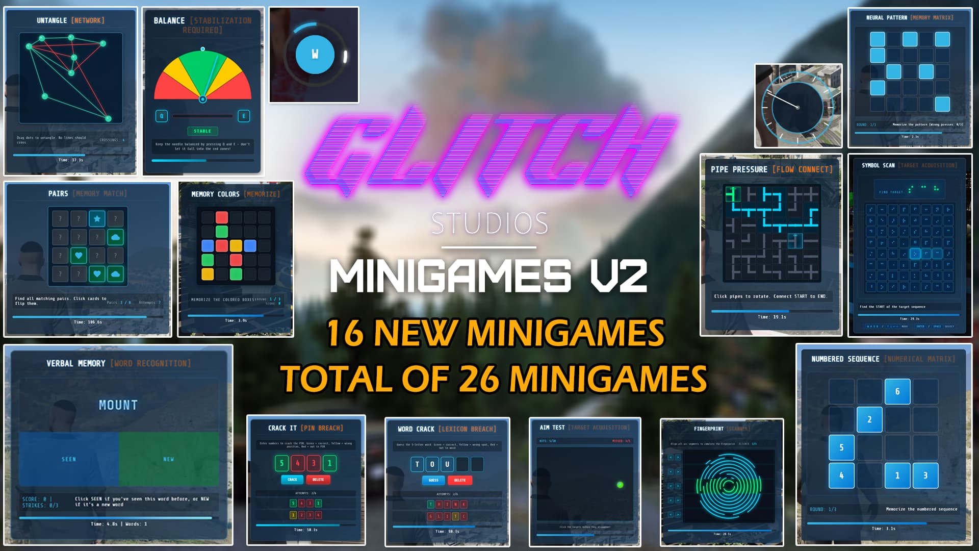 Glitch Minigames v2 [STANDALONE] - FiveM Releases - Cfx.re Community