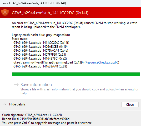 Crashing when spawning cars - FiveM Client Support - Cfx.re Community