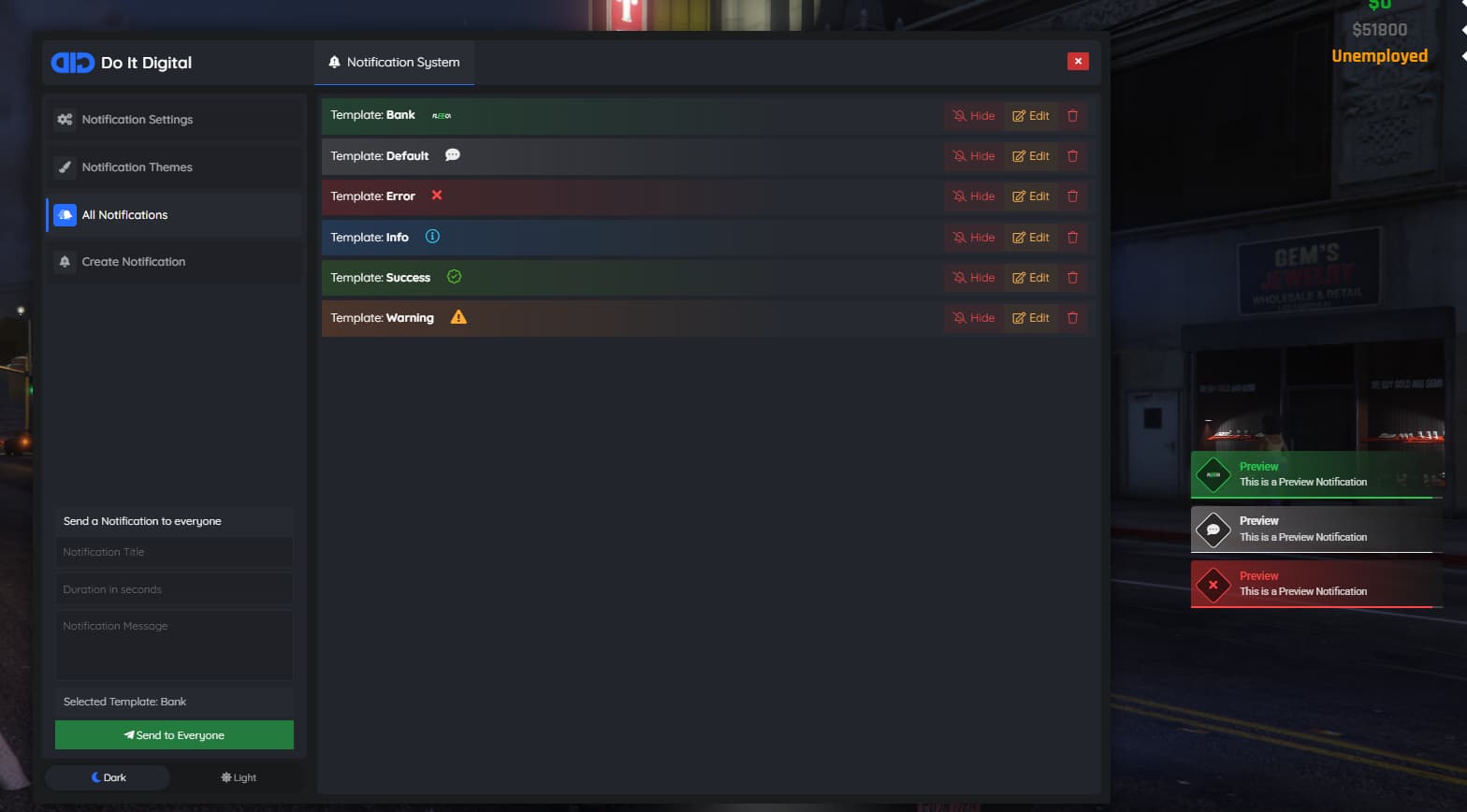 Customizable Notifications | [Live Editor + 9 Themes] Unlimited ...