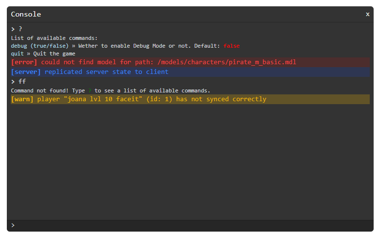 [dev?] custom client console - Discussion - Cfx.re Community
